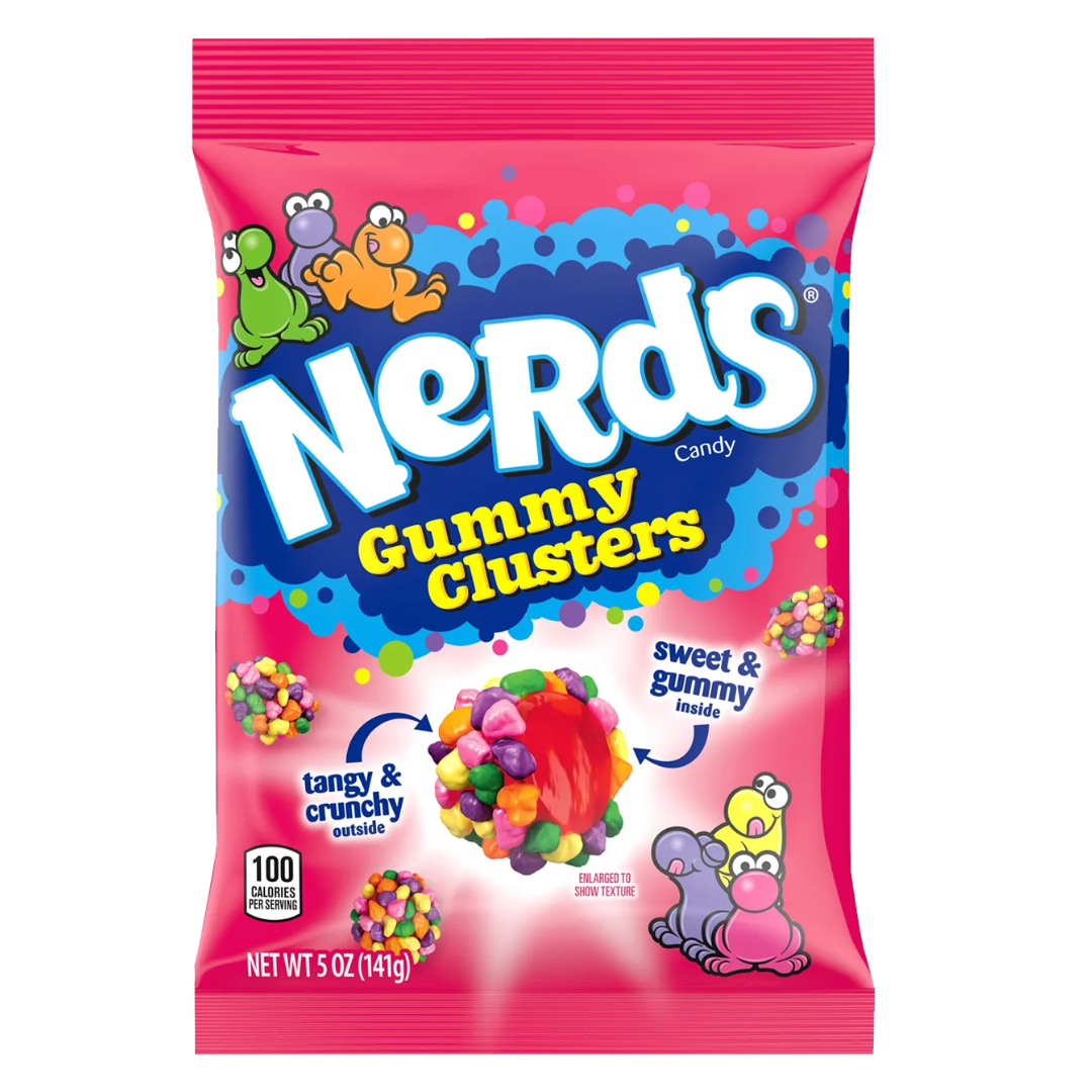 NERDS GUMMY CLUSTERS PEG BAG 142g