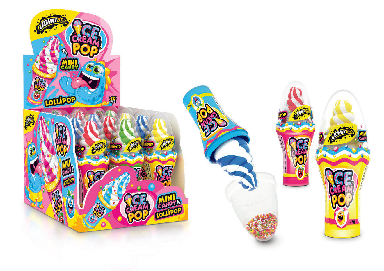 Ice Cream Pop Display 1X12 27g – Trendit.no